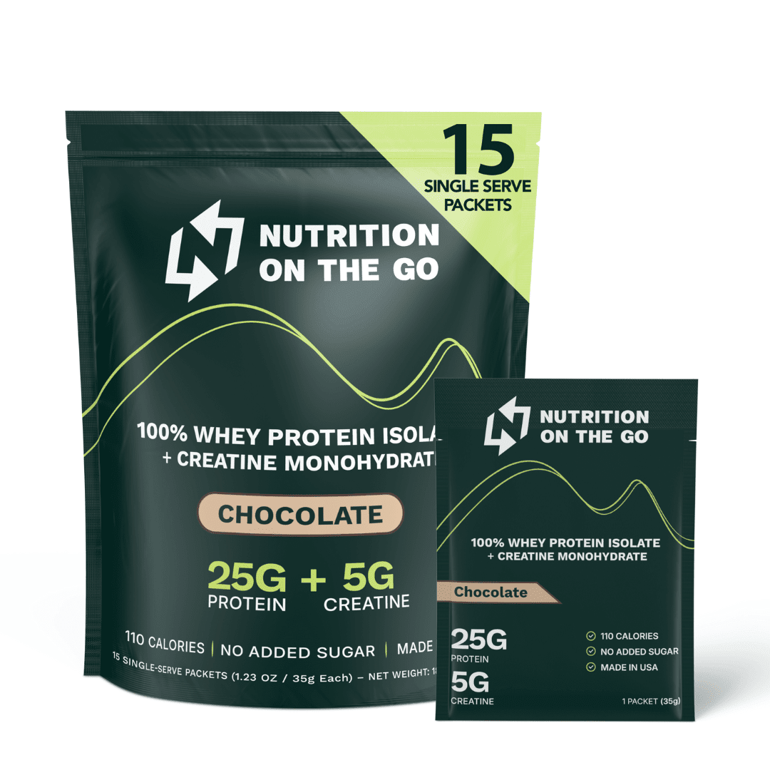 Nutrition on the Go Chocolate Whey Protein Powder with Creatine - 25g ...