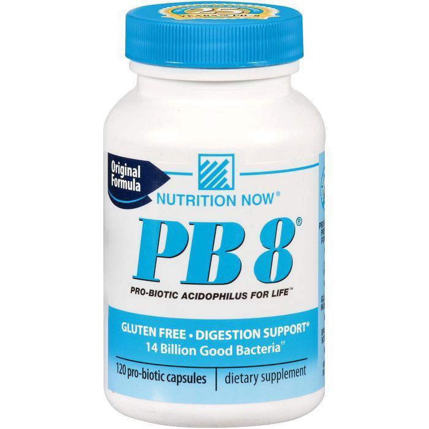 Nutrition Now PB 8 Original Formula Pro-Biotic Capsules 120 ct. Plastic ...