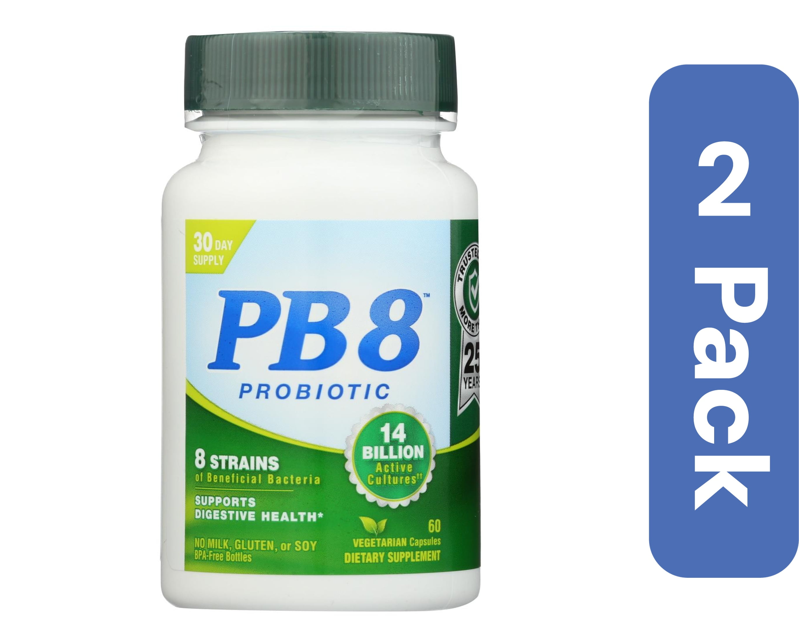 Nutrition Now PB8 Acidophilus Vegetarian 60 Capsules (Pack Of 2 ...