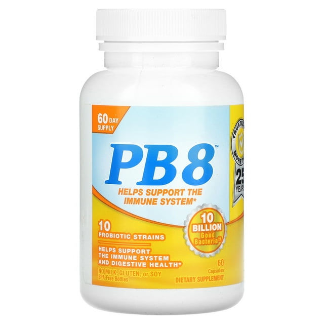 Nutrition Now - PB8 Immune Probiotic Supplement 10 Billion CFU - 60 ...