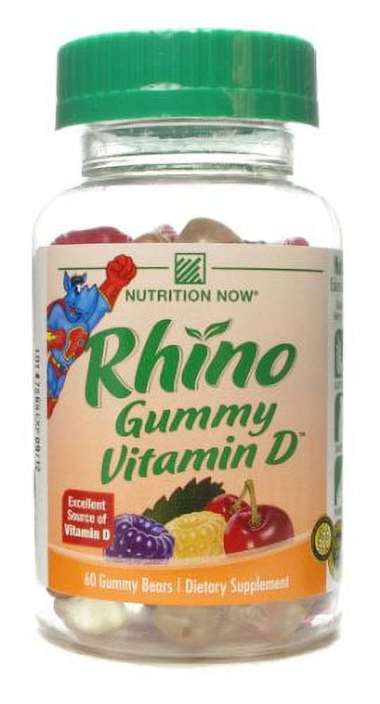 Nutrition Now Rhino Vitamin D Bears 60 Gummy Bears