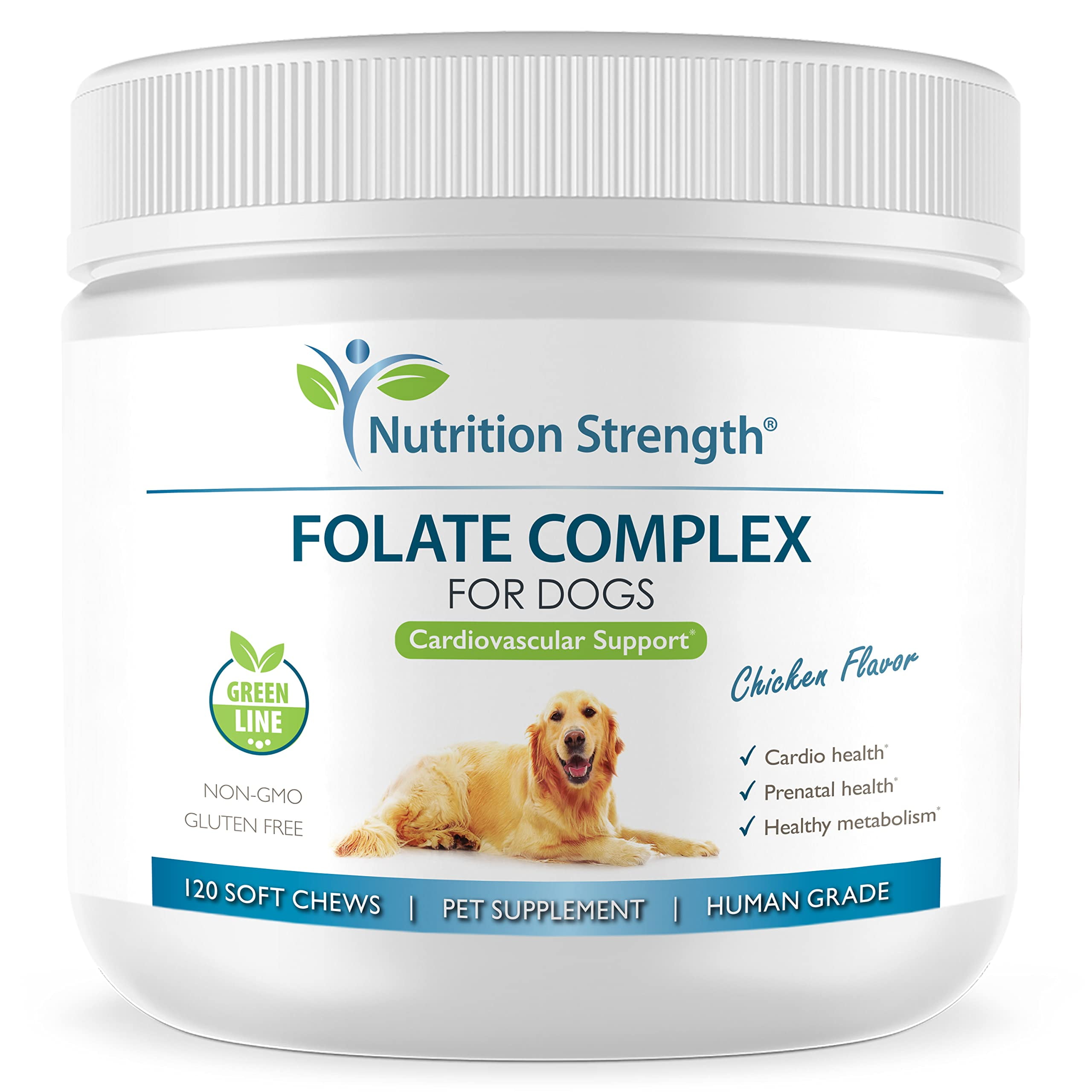 Nutrition Strength Folate for Dogs to Promote Cardiovascular & Prenatal ...