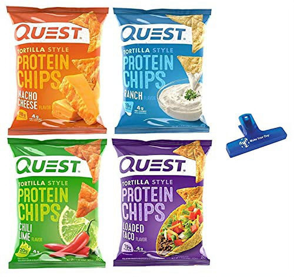 Nutrition Tortilla Chips Variety Pack, Protein Snacks, Nacho Cheese ...