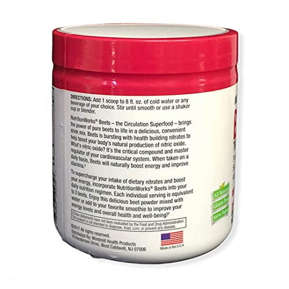 Nutrition Works Beets Superfood Powder Drink Mix for Energy and ...