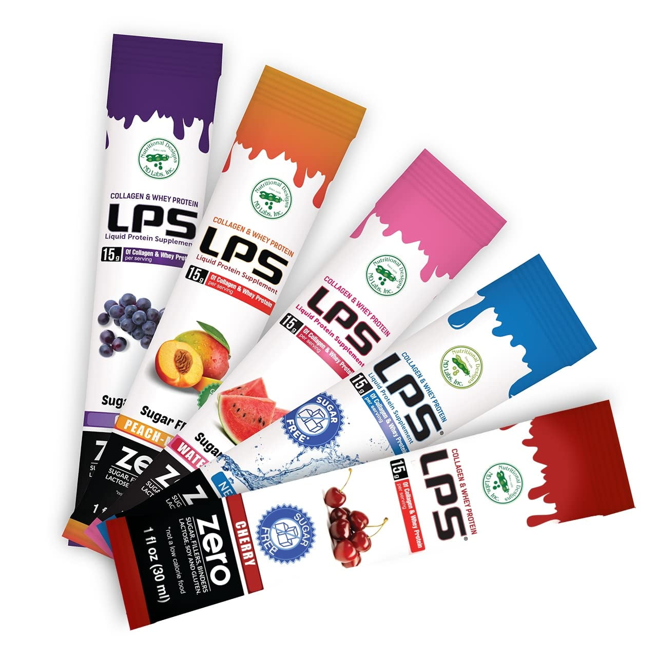 Nutritional Designs LPS Liquid Collagen & Whey KMC2Protein Supplement - Non-GMO Drink, Sugar ...