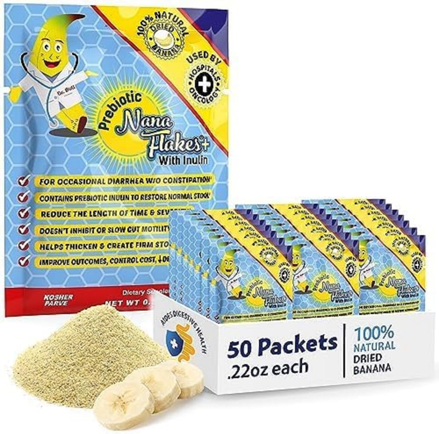 Nutritional Designs Nana Flakes Anti-Diarrheal Banana Powder, IBS ...