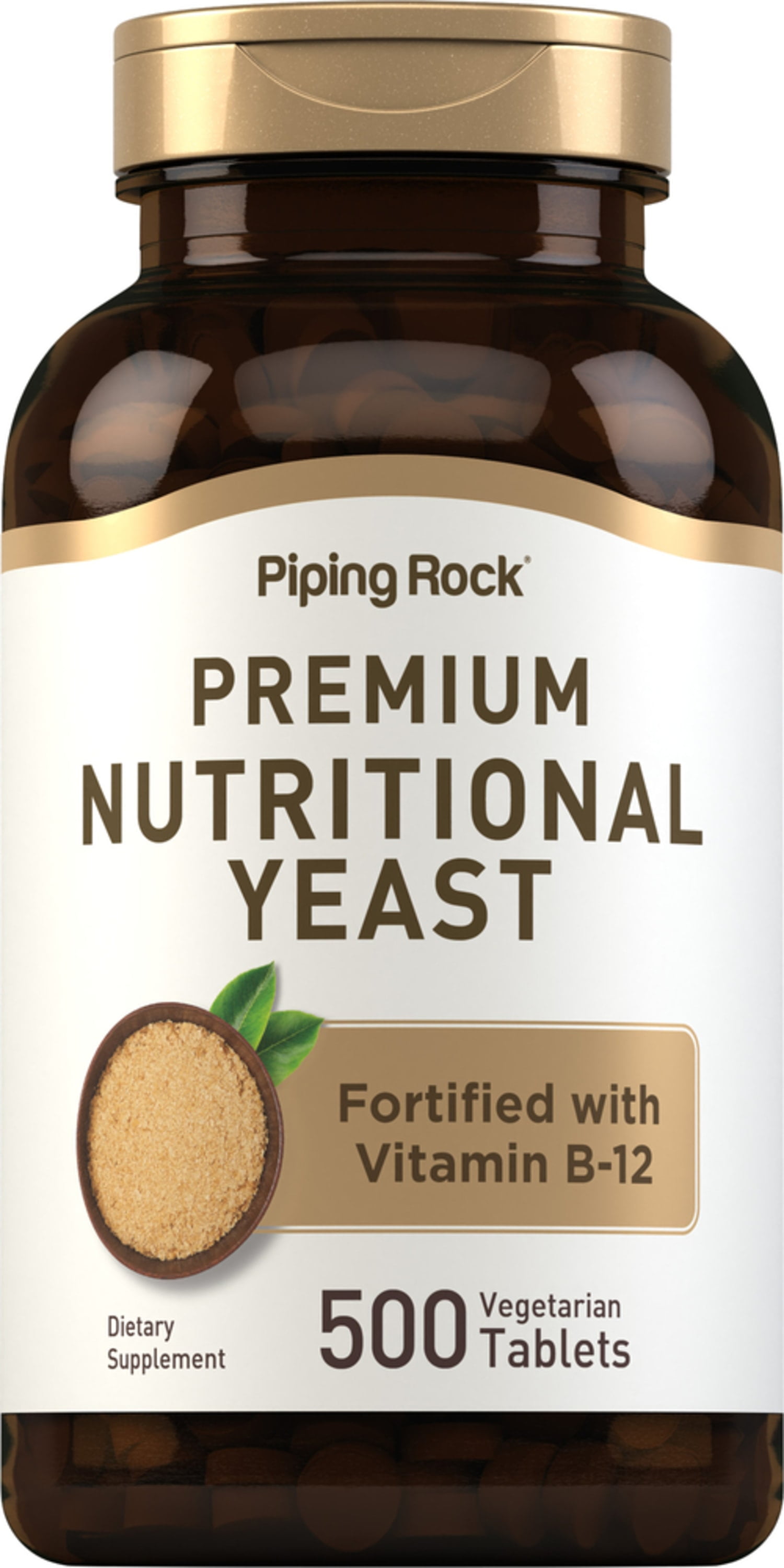 Nutritional Yeast Tablets | 500 Count | Fortified with Vitamin B12 ...