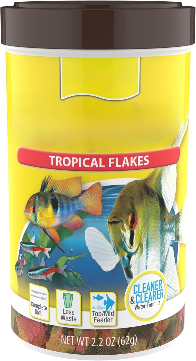 Nutritionally Balanced Tropical Flake Food for Tropical Fish - Walmart.com
