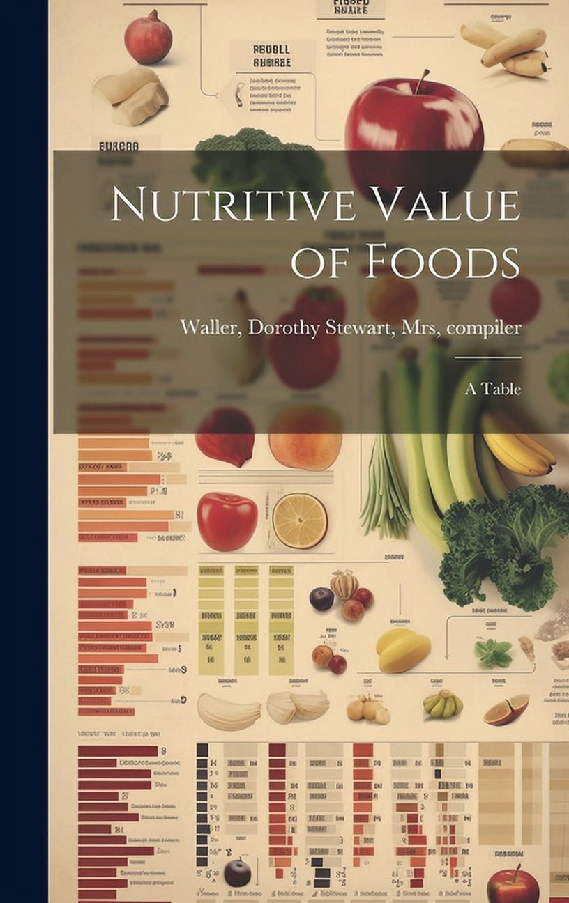 Nutritive Value of Foods: a Table, (Hardcover) - Walmart.com