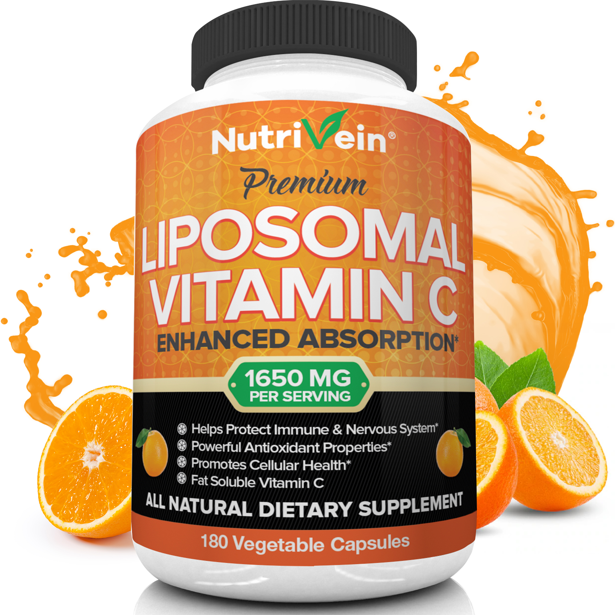 Lipo Naturals Liposomal Vitamin C from Sunflowers, 15 oz (443 ml ...