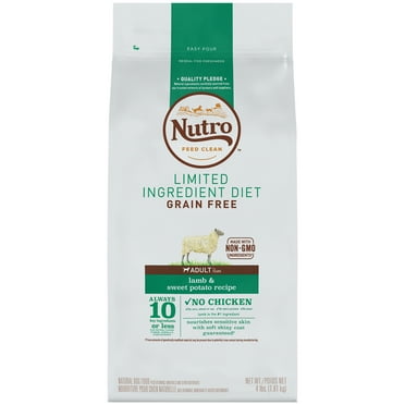 Nutro Limited Ingredient Diet Small Bites Adult Dry Dog Food, Lamb ...