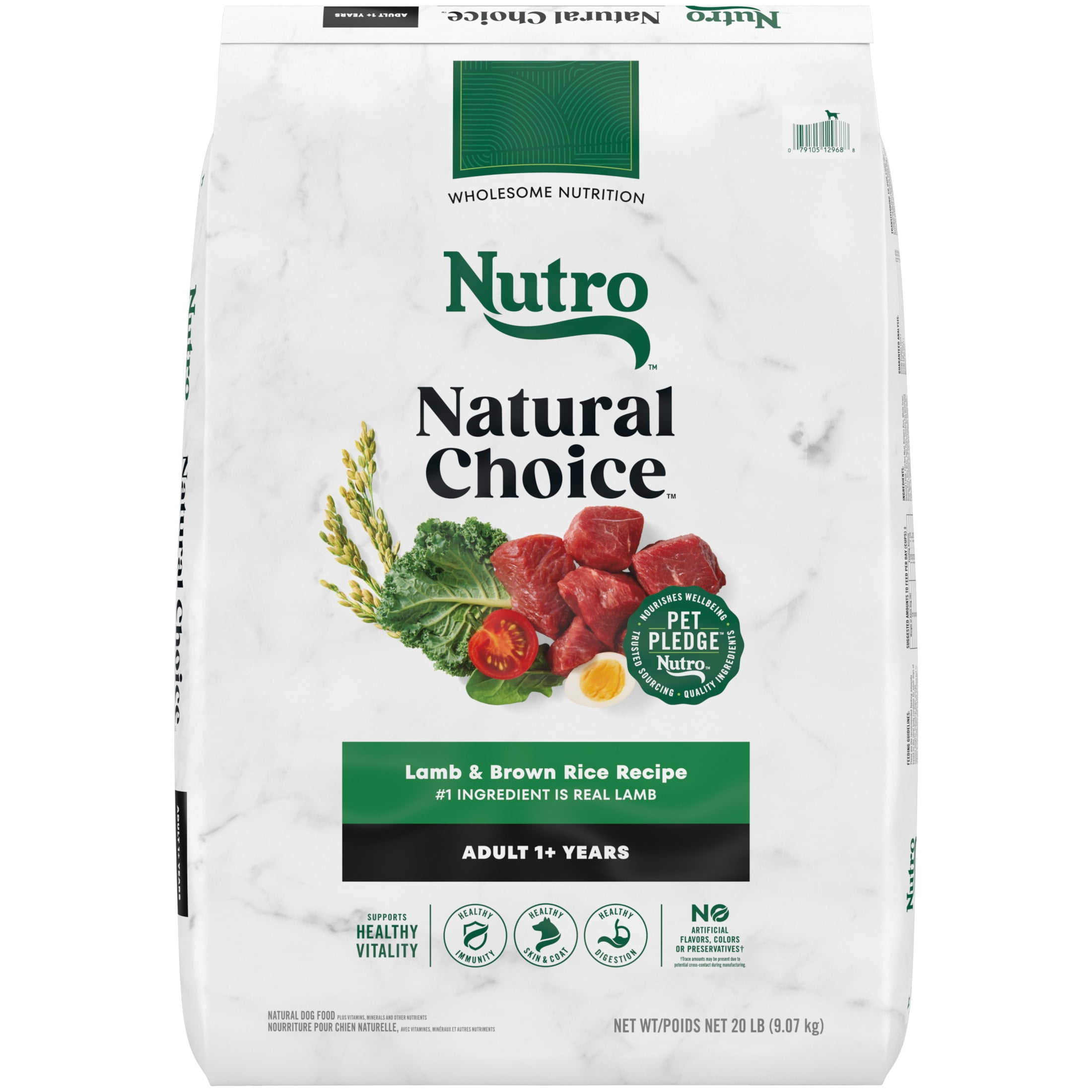 Nutro Natural Choice Adult Dry Dog Food, Lamb And Brown Rice Recipe, 20 Lbs. - Walmart.com