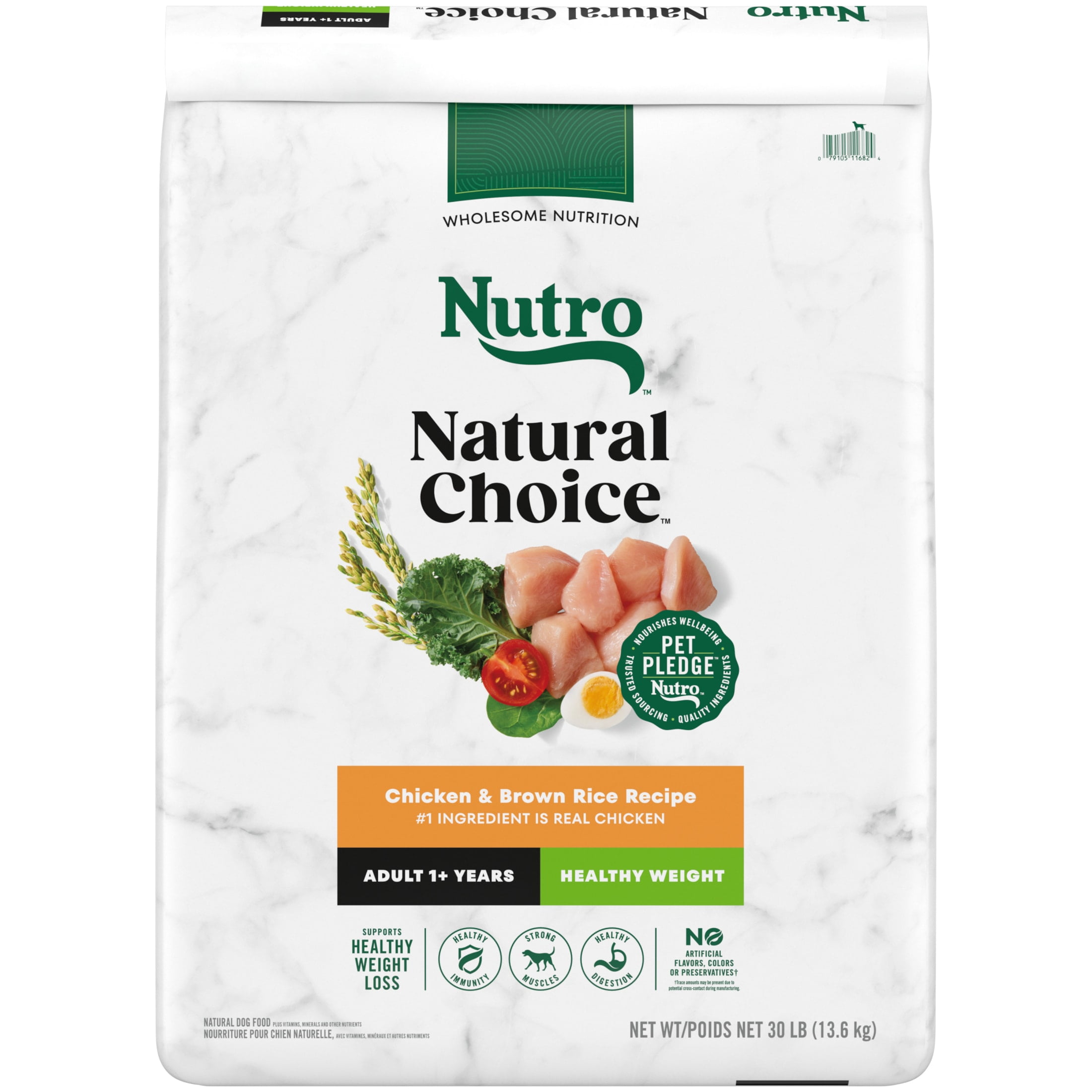 NUTRO Natural Choice Adult Healthy Weight Dog Food, Chicken and Brown ...