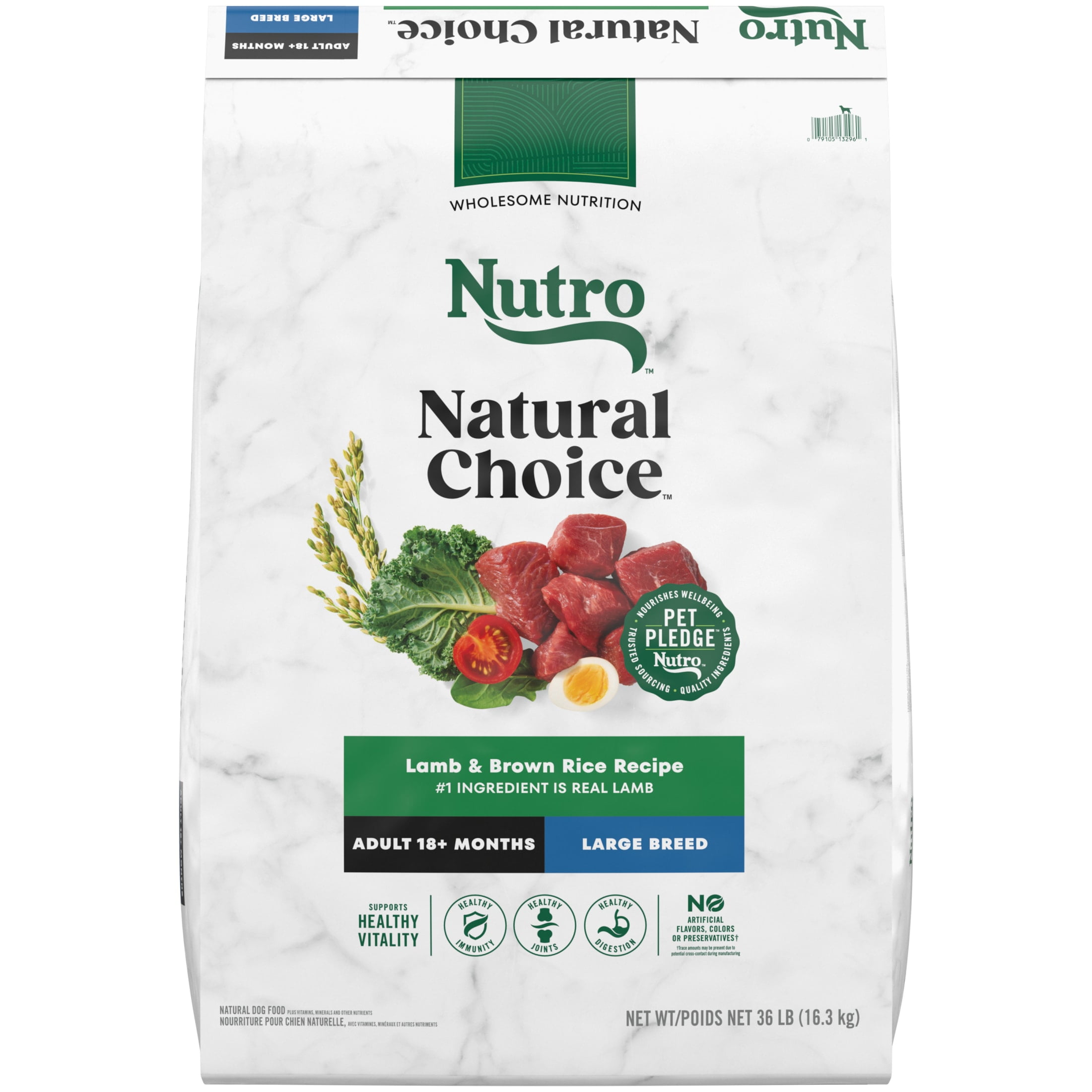 Nutro Natural Choice Adult Large Breed Dry Dog Food, Lamb And Brown Rice Recipe, 36 Lbs ...