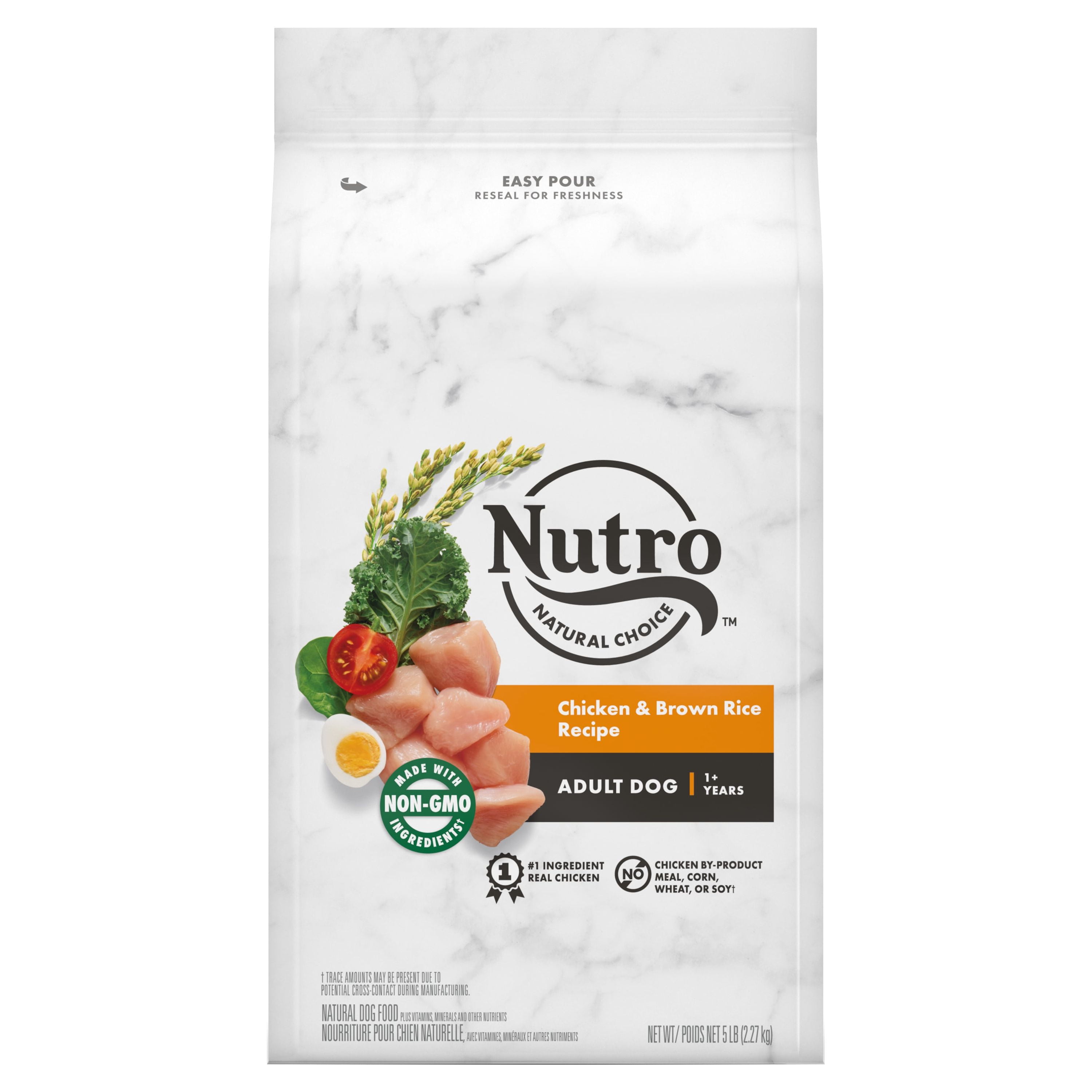 Nutro Natural Choice Chicken & Brown Rice Dry Dog Food for Adult Dog, 5 lb. Bag - Walmart.com