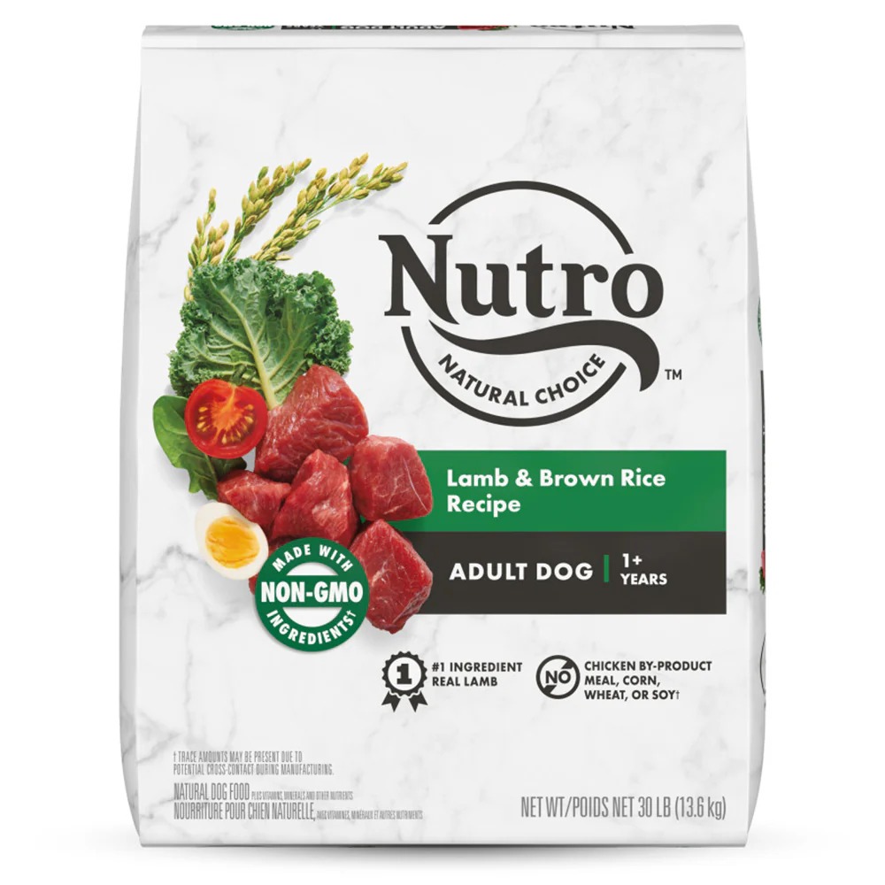 Nutro Natural Choice Lamb & Brown Rice Adult Dry Dog Food 30-lb ...