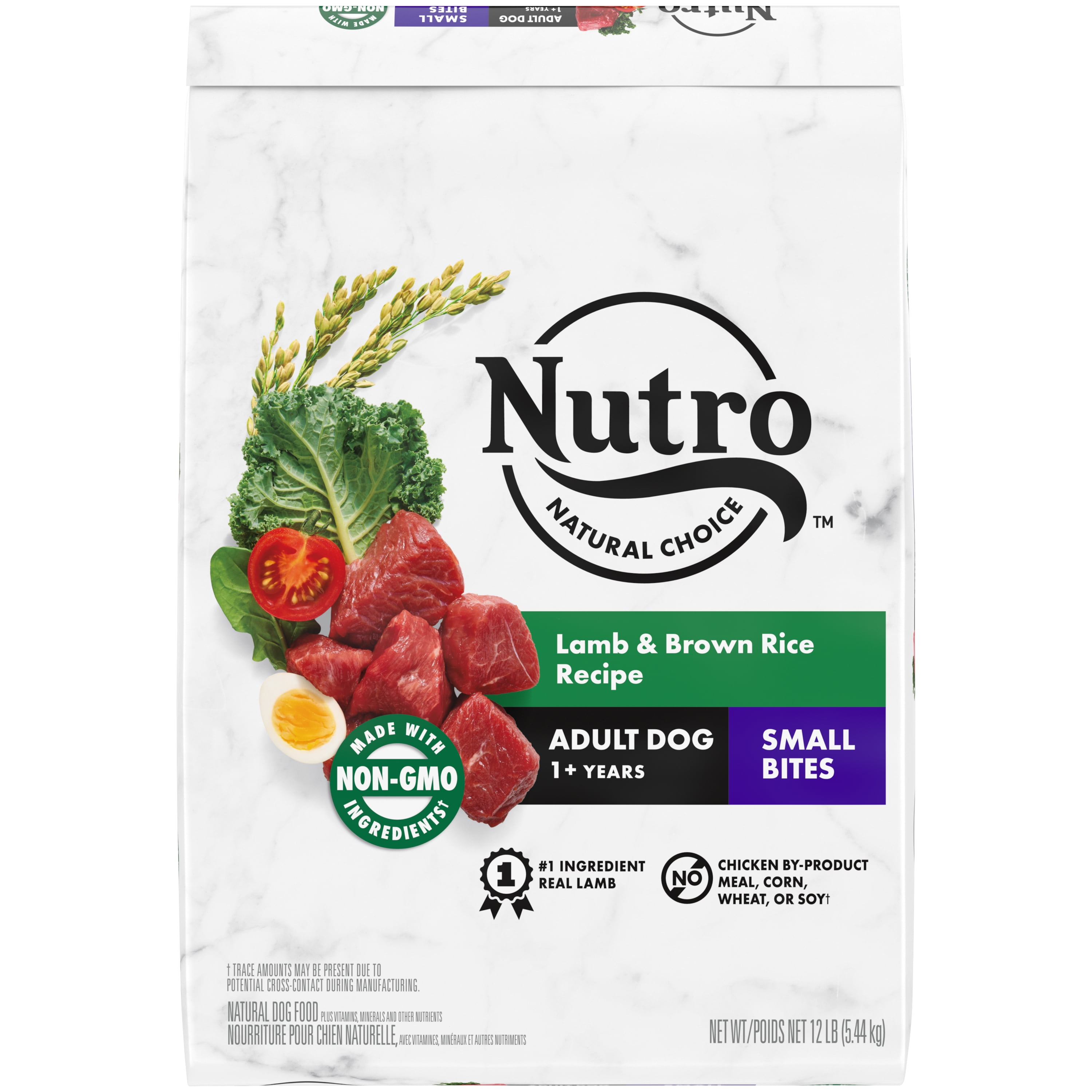 Nutro Natural Choice Lamb & Brown Rice Dry Dog Food for Adult Dogs of All Sizes, 12 lb. Bag ...