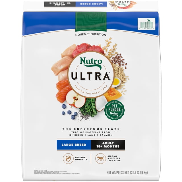 Nutro Ultra Adult Large Breed Dry Dog Food, Chicken, Lamb And Salmon ...