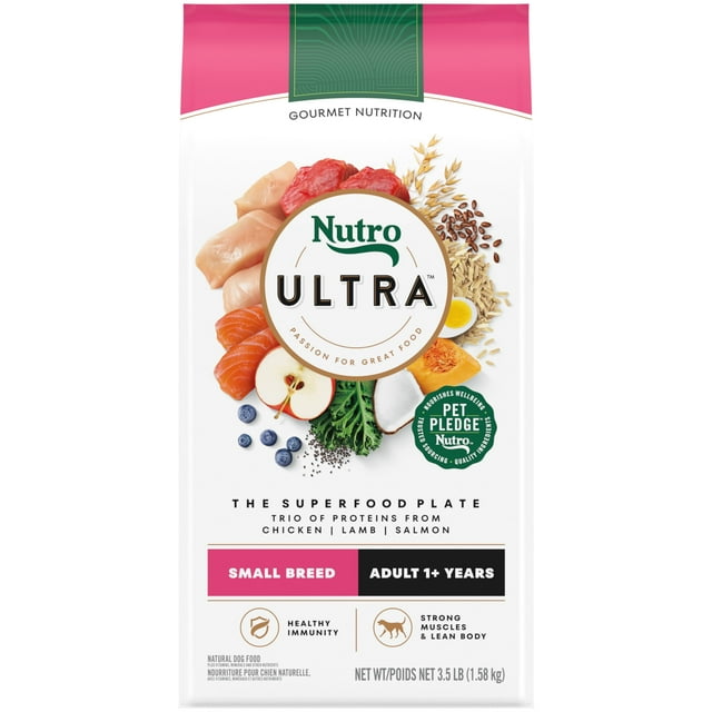 Nutro Ultra Adult Small XEF1 Breed Dry Dog Food, Chicken, Lamb and ...