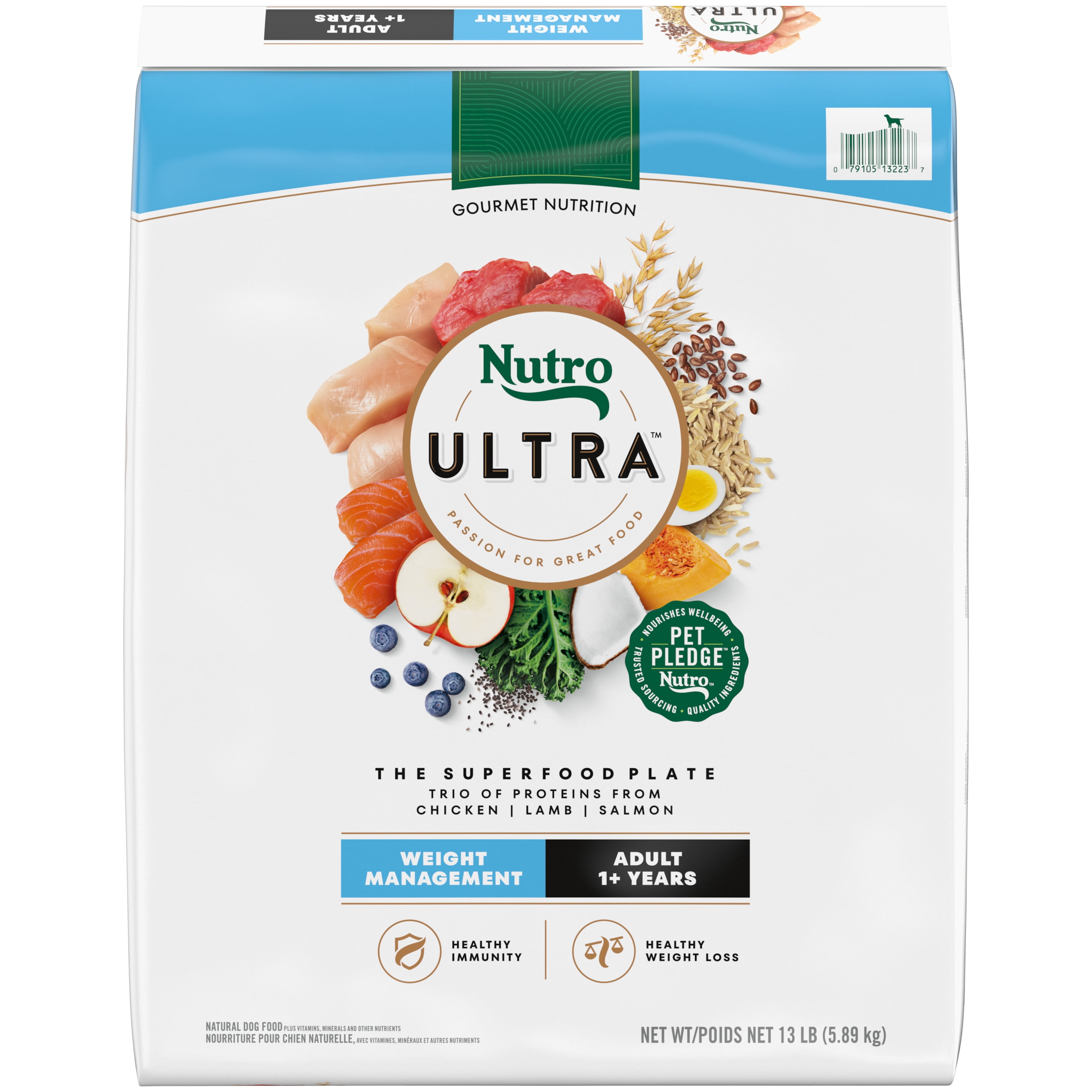 Nutro Ultra Adult Weight Management Dry Dog Food, Chicken, Lamb And ...