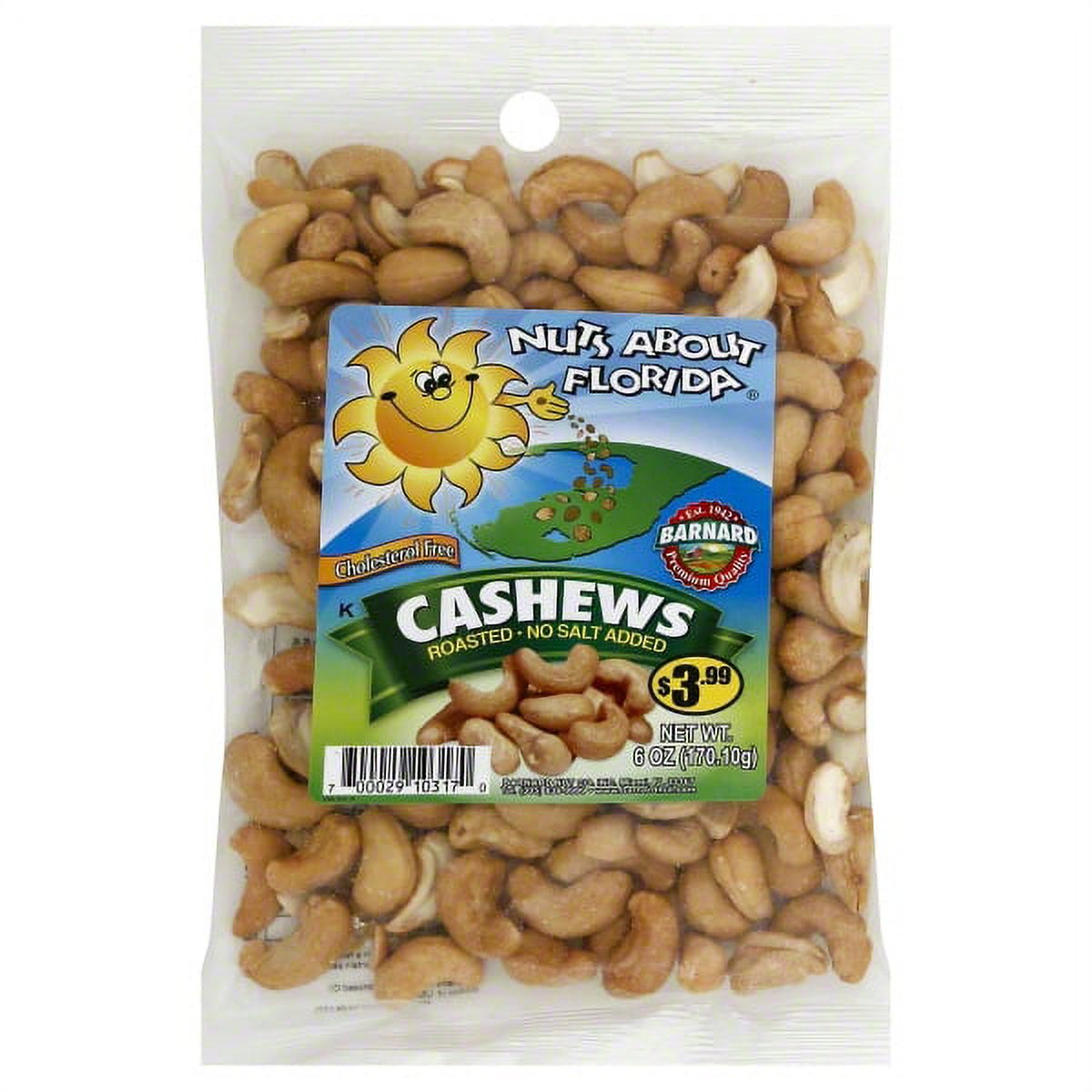 Nuts About Florida Barnard Cholesterol-Free Roasted No Salt Added ...