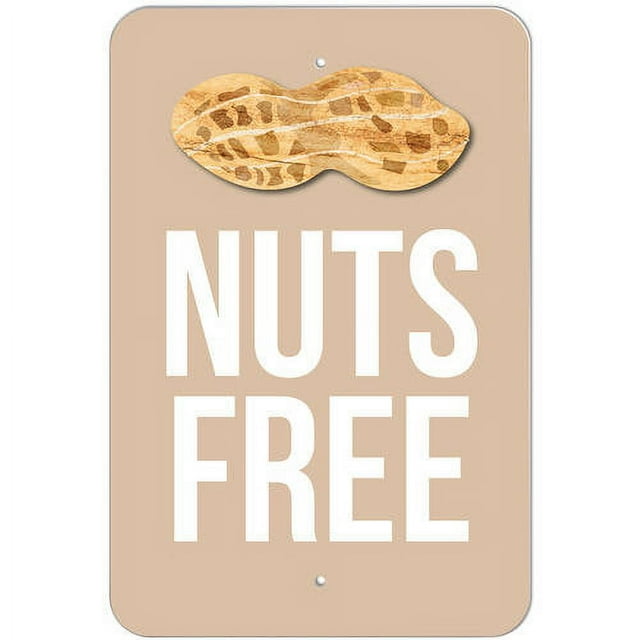 Nuts Free Sign - Walmart.com