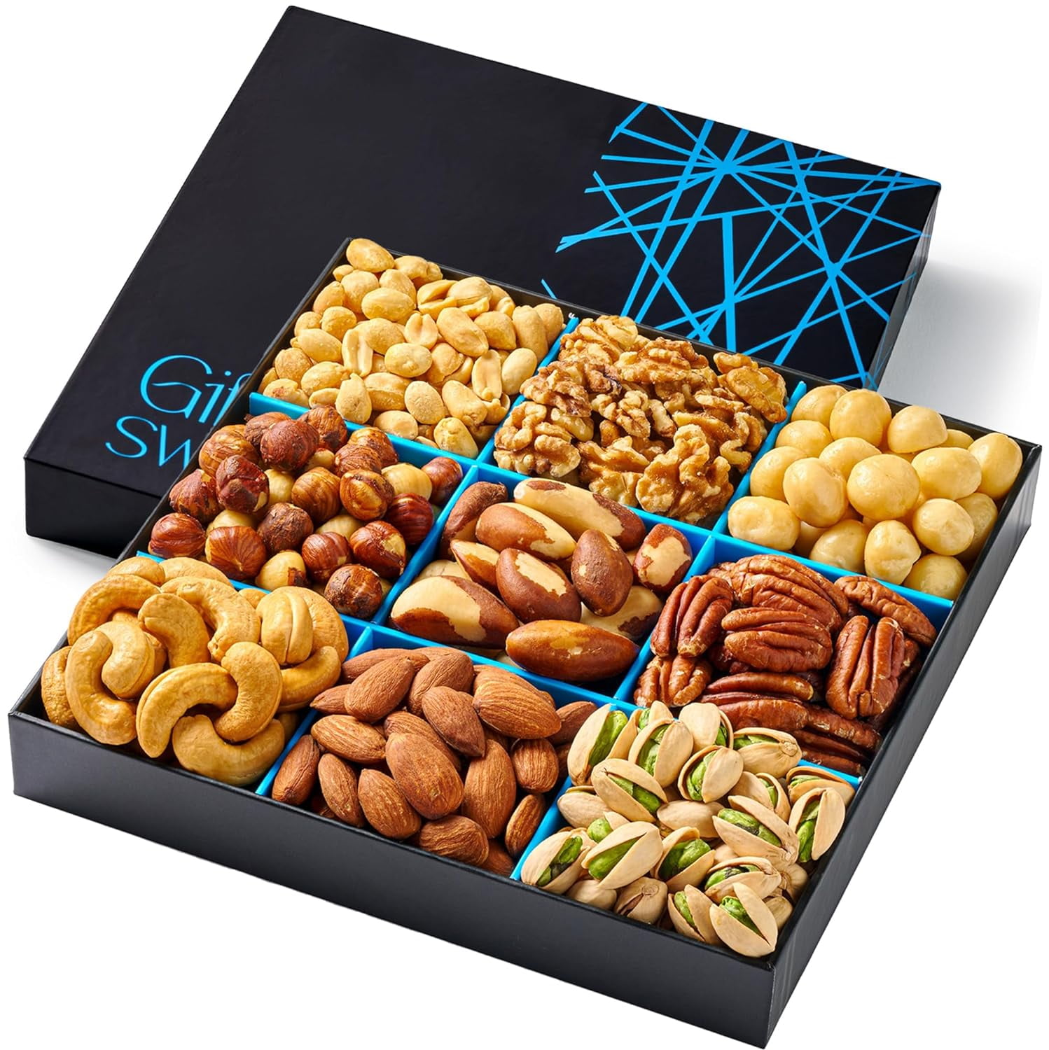 Nuts Gift Basket - Freshly Roasted And Natural Mixed Nut Gift Box ...
