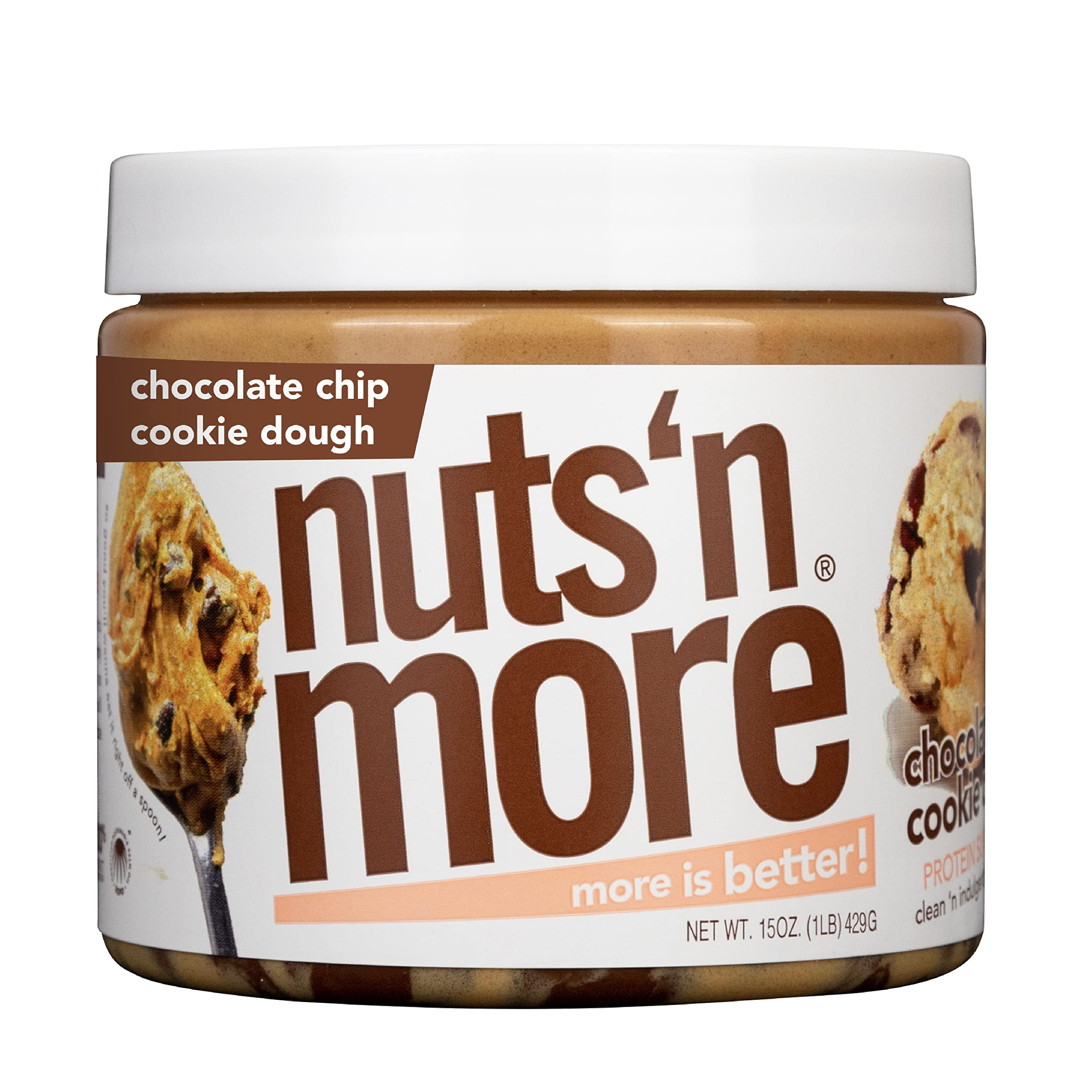Nuts ‘N More Chocolate Chip Cookie TVS1 Dough Peanut Butter Spread ...