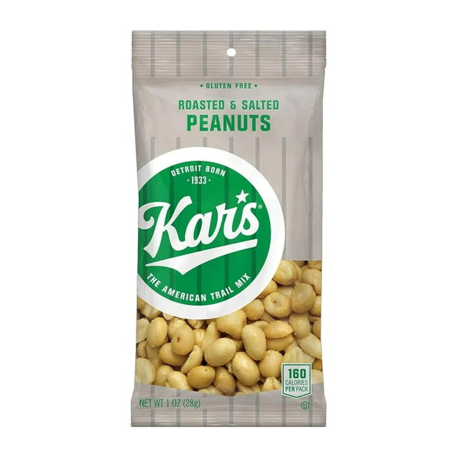 Nuts Roasted N' Salted Peanuts Snacks - Gluten Free, Bulk Pack of 1 oz ...