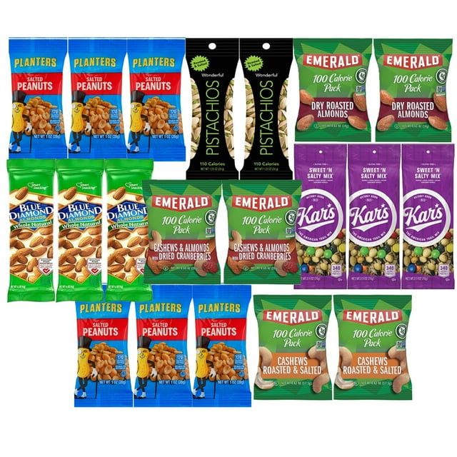 Nuts Snack Packs, Mixed Nuts and Trail Mix Individual Packs, Perfect for On-the-Go, Healthy ...