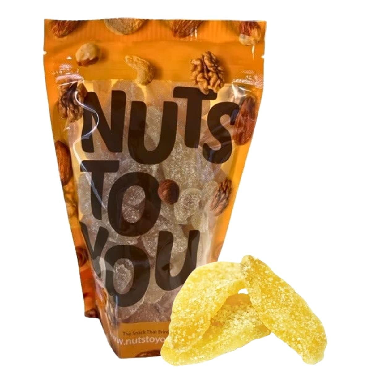Nuts To You 1 lb Dried Crystallized Ginger Slices, Sweet & Spicy ...