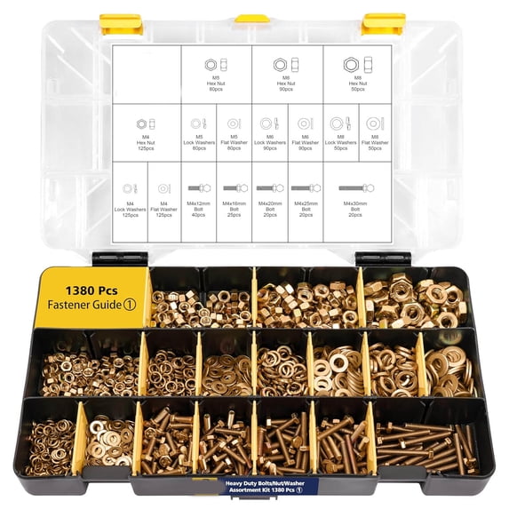 Nuts and Bolts Assortment Kit - Heavy Duty Metric M4 M5 M6 M8 Bolt Set ...