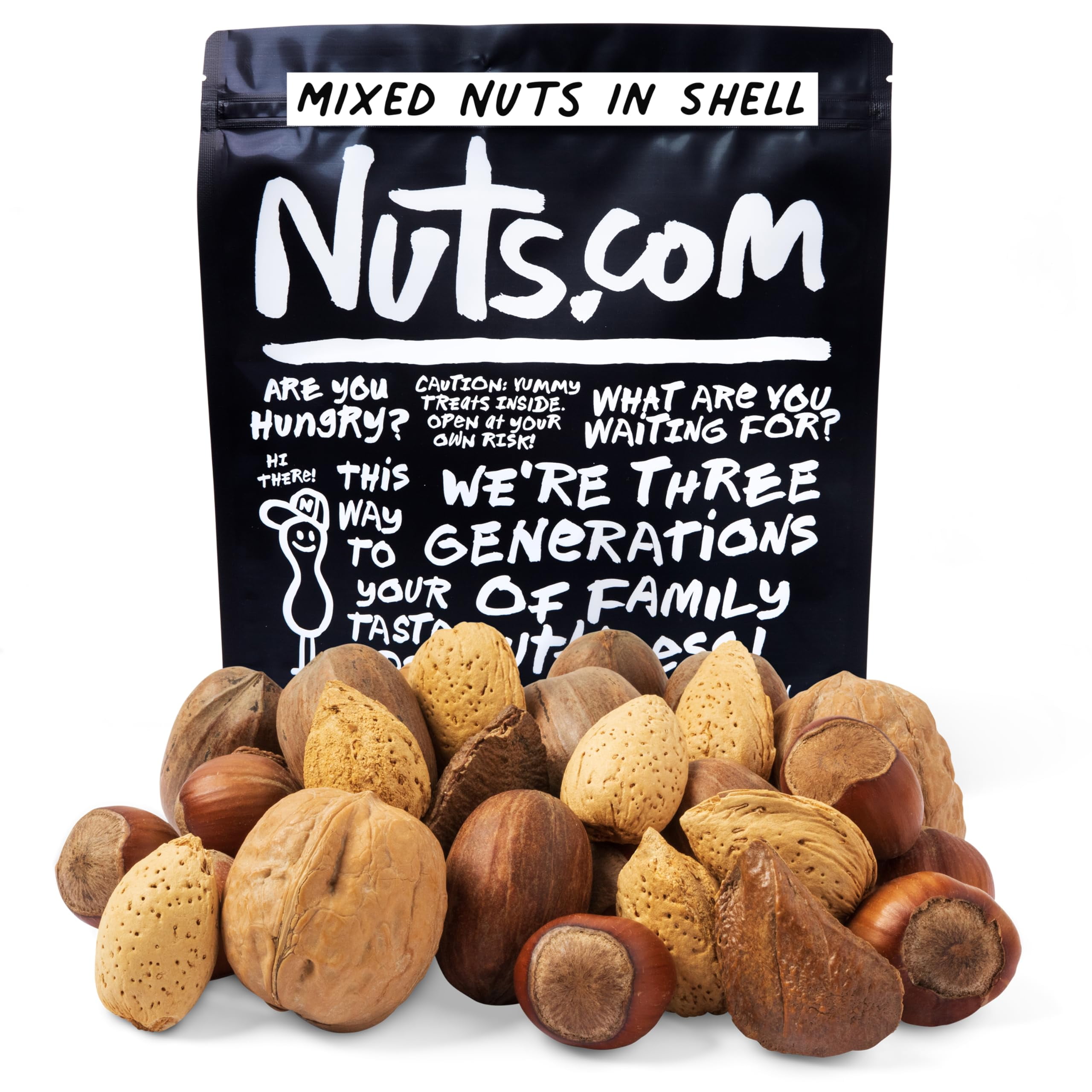 Nuts.com - Mixed Nuts DPF11 in Shell - 2 Lb Bag, Healthy Snack Sampler ...