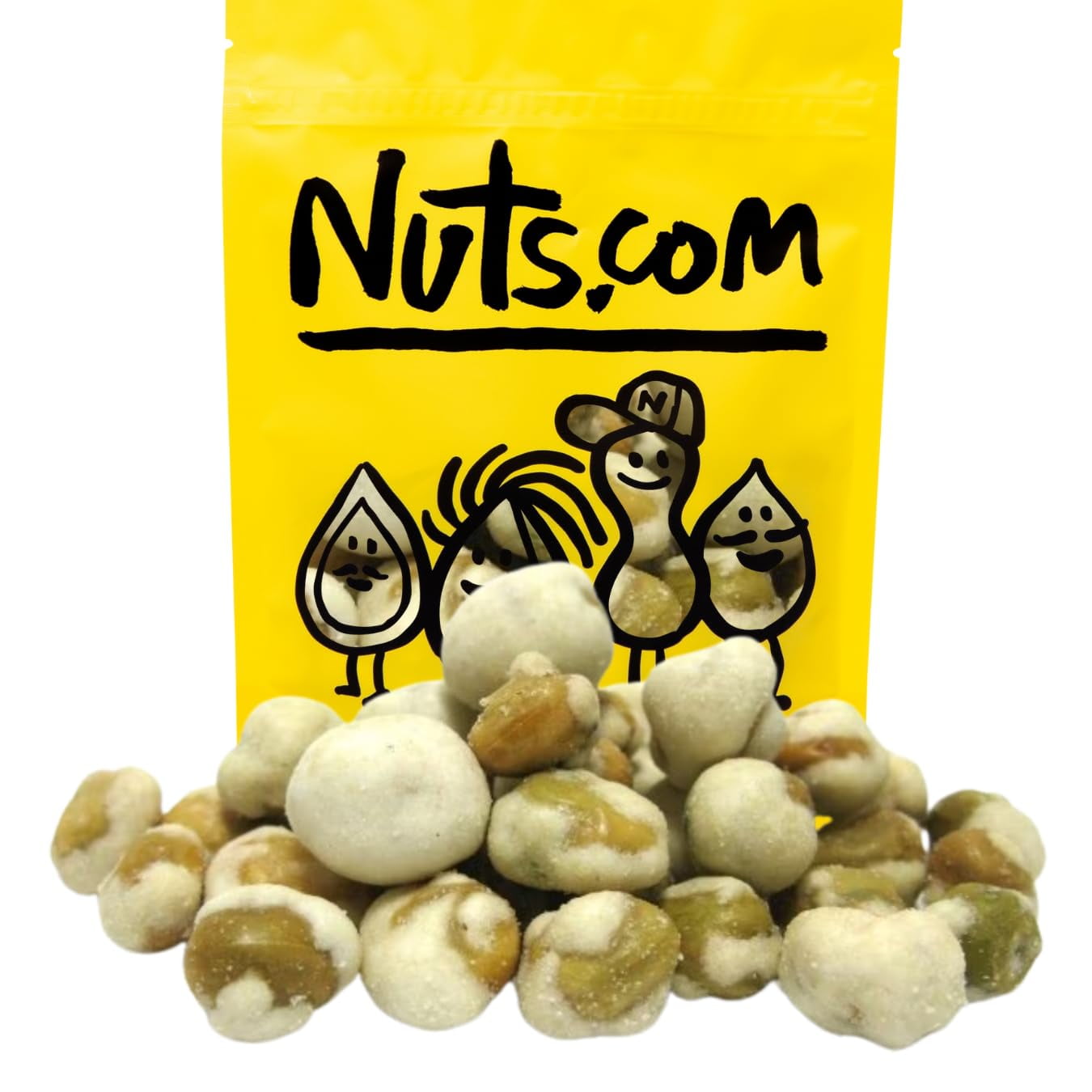 Nuts.com Natural Color Hot BCF26 Wasabi Peas - Sweet Wasabi Coated ...