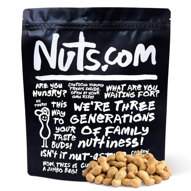 Nuts.com Organic Raw Peanuts in Shell AIS1 1 lb - Unsalted Whole ...