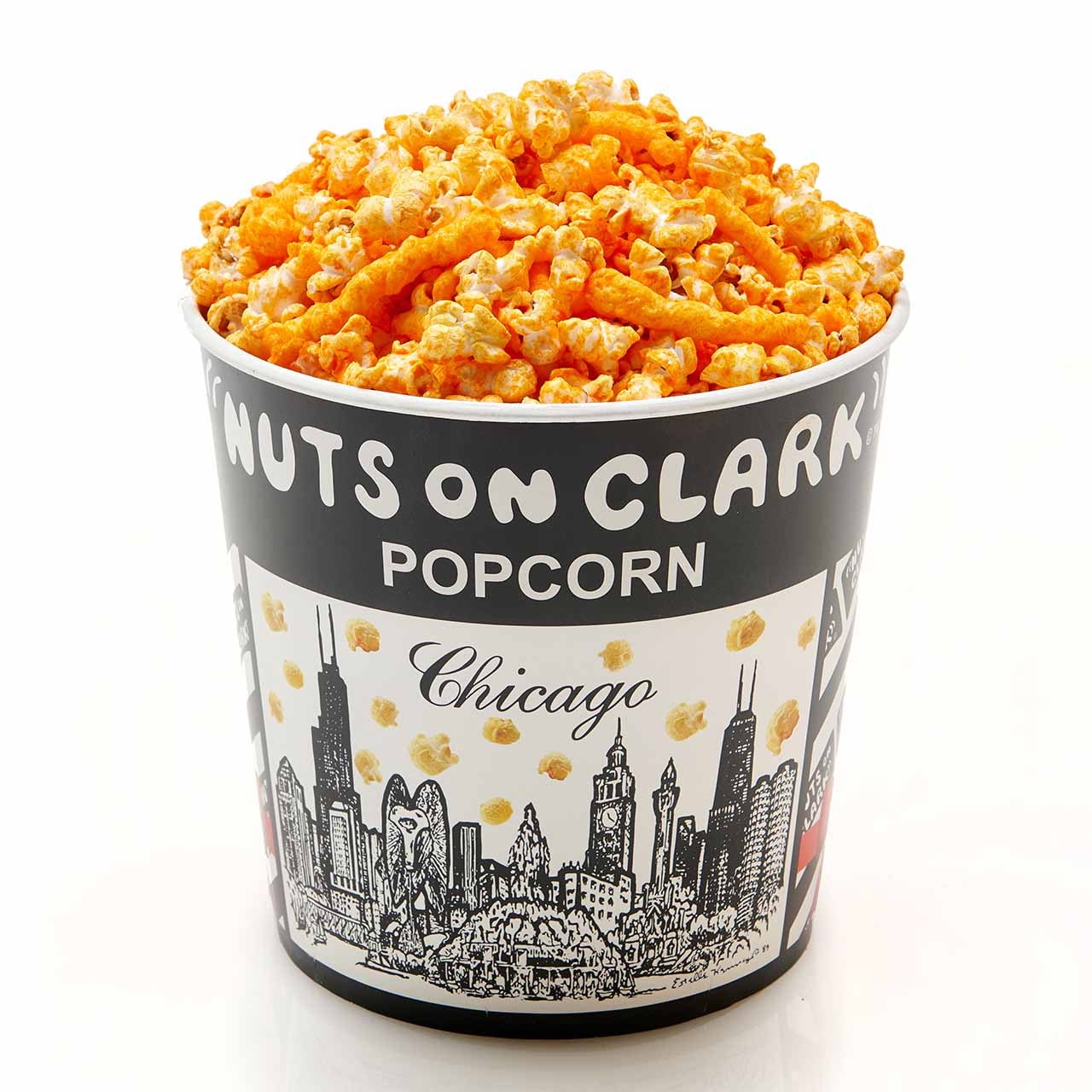 Nuts on Clark Popcorn - Chicago Scene Bucket Crunchy Cheetos Popcorn ...