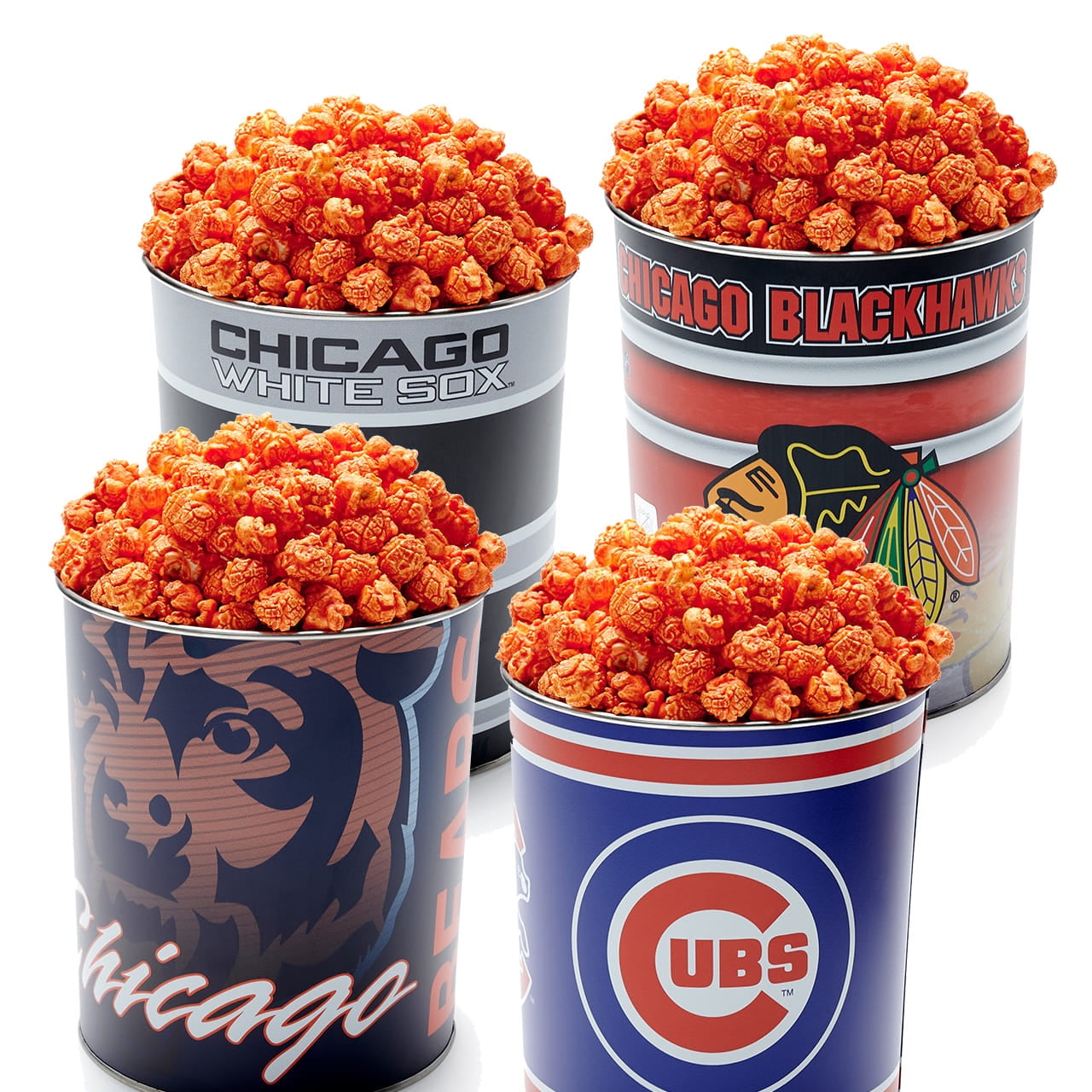 Nuts on Clark Popcorn - Sport Tin Spicy Cheesecorn - Northwestern - Walmart.com