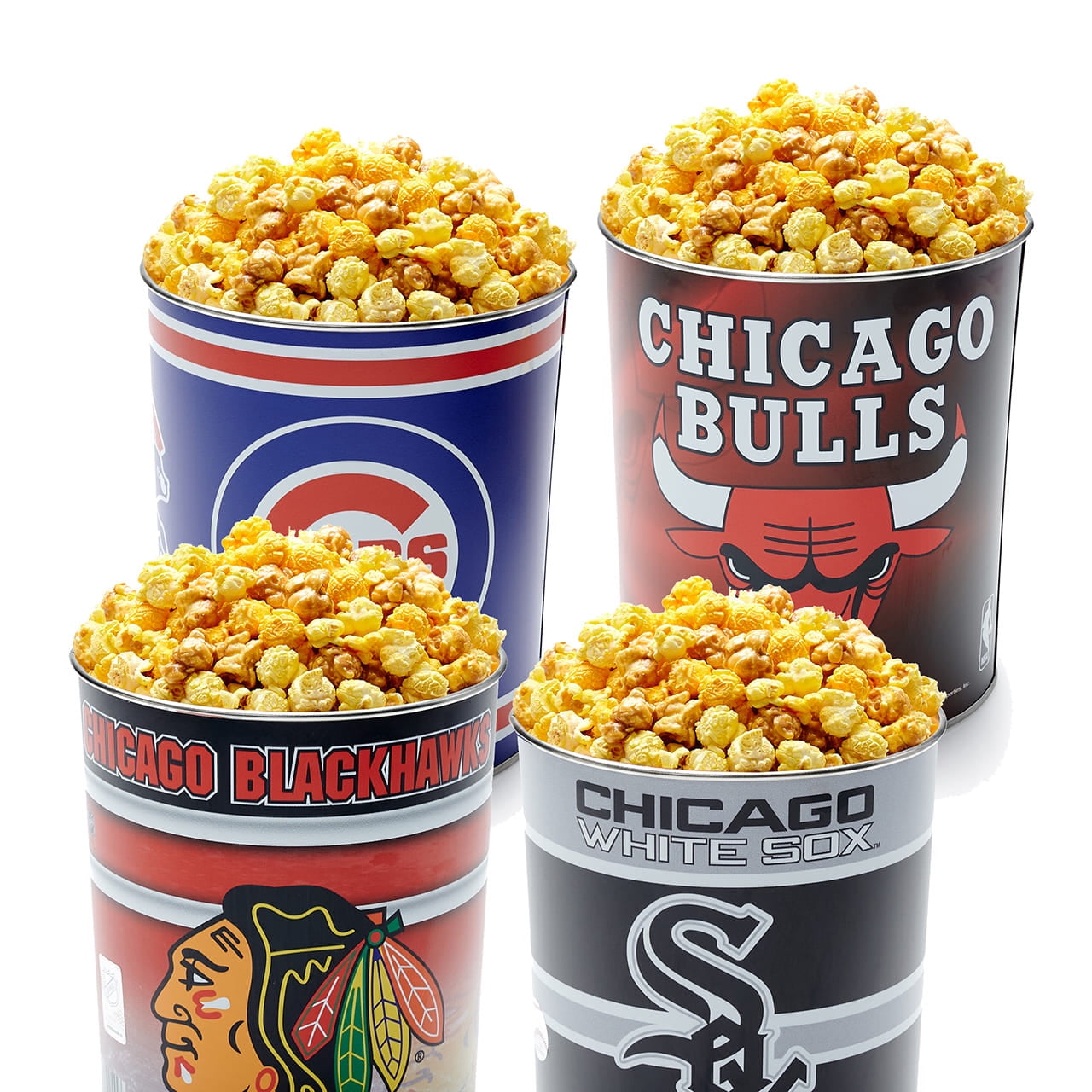 Nuts on Clark Popcorn - Sport Tin Triple Mix - Northwestern - Walmart.com