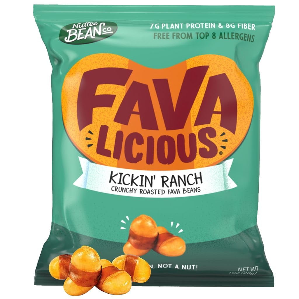 Nuttee Bean Co. - TGF4 Favalicious Kickin Ranch Fava Beans Healthy ...