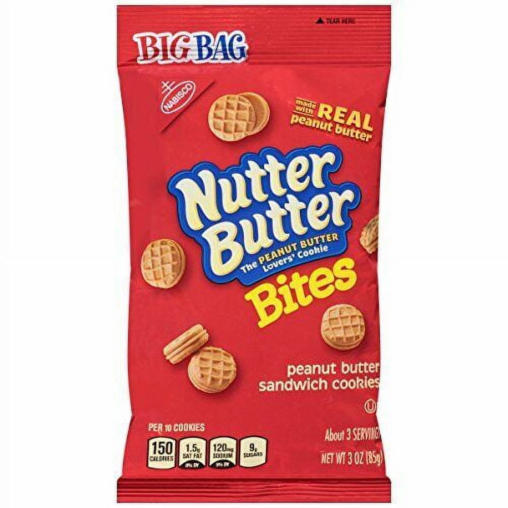 Nutter Butter Bites Mini Cookies, Peanut Butter, 3 Ounce Bag - Walmart.com