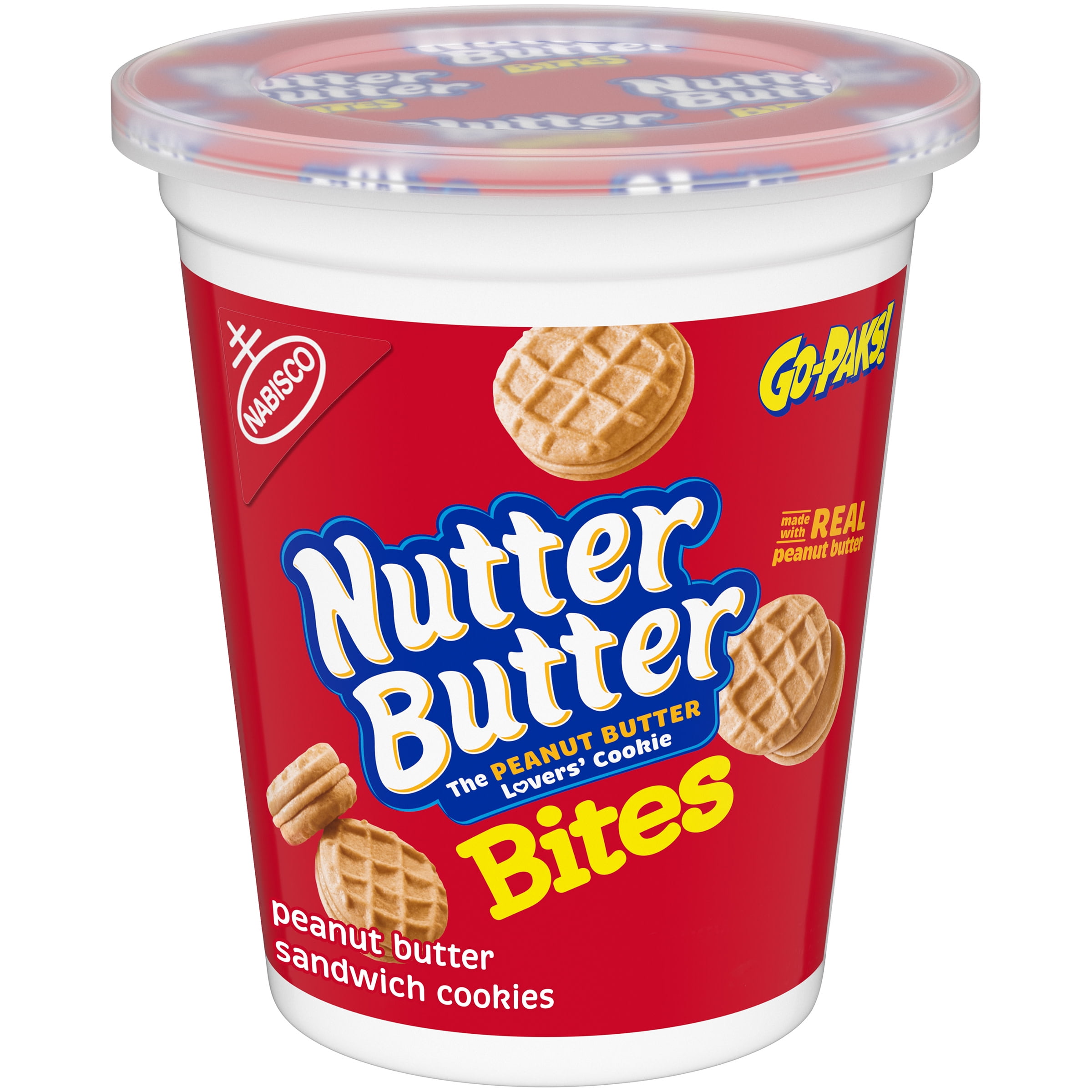 Nutter Butter Bites Peanut Butter Sandwich Cookies, 3.5 oz Go-Pak ...