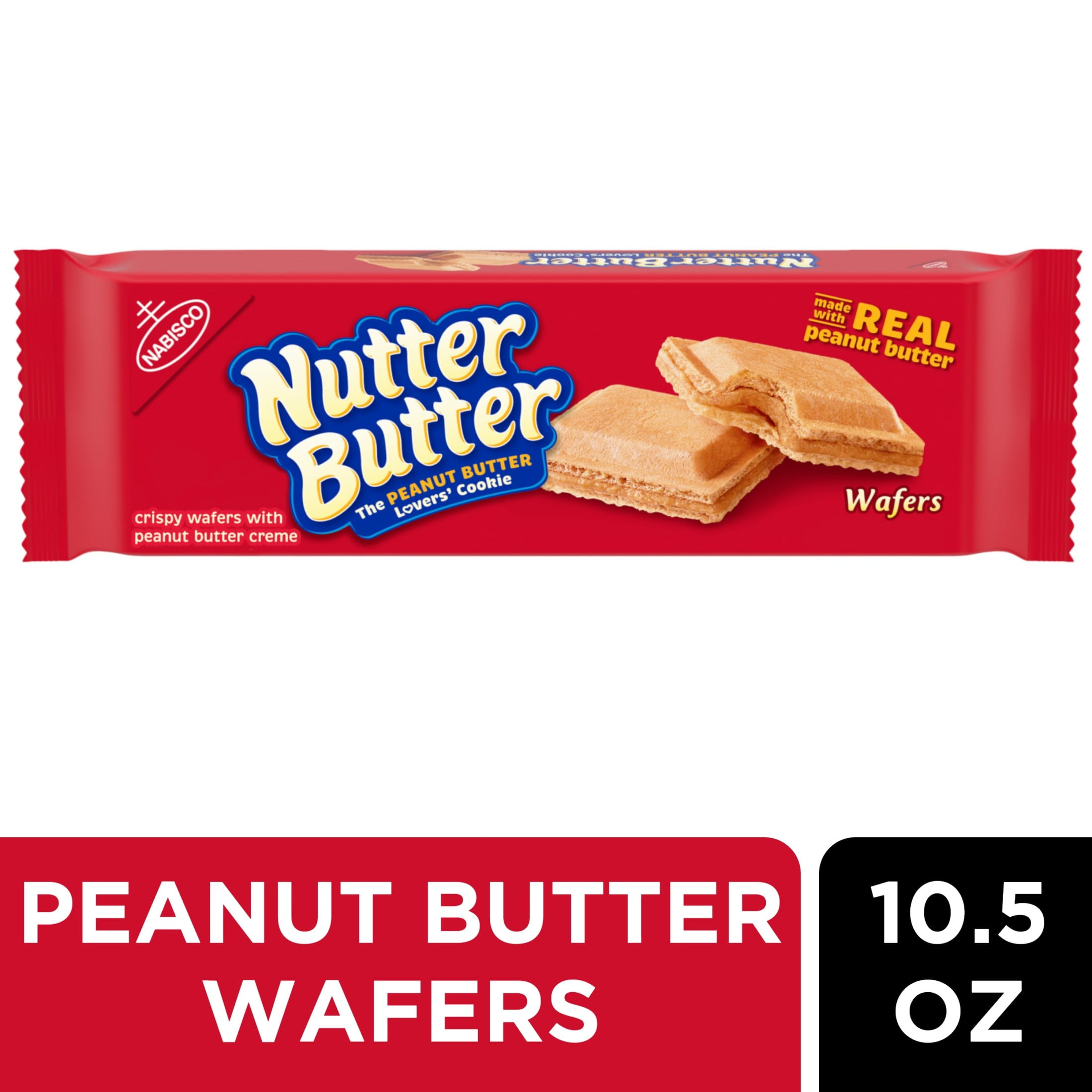 Nutter Butter Peanut Butter Wafer Cookies, 10.5 oz Pack - Walmart.com