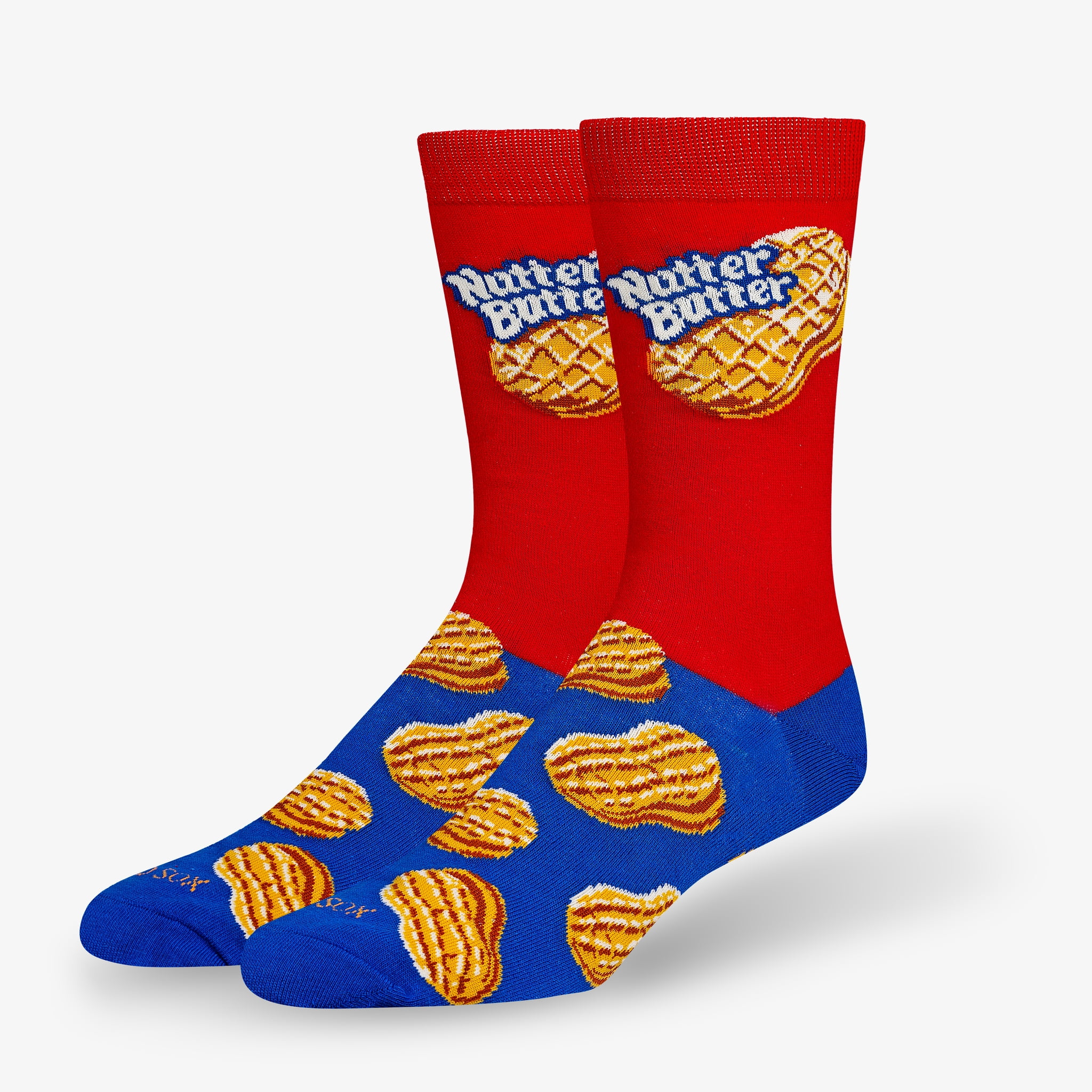 Cool Socks – Nutter Butter Men’s Crew Socks Large – Fun Colorful Candy ...