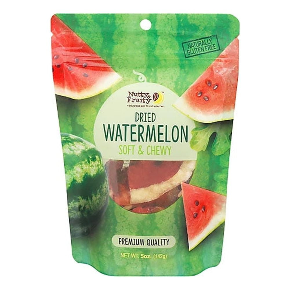 Nutty & Fruits Dried Watermelon, Soft and Chewy Snack, Naturally Gluten ...