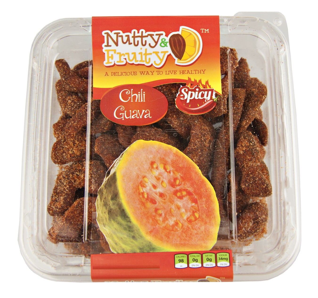 Nutty & Fruity Dried Chili Guava Pieces, 2-Pack 8 oz. (227g) Tubs ...