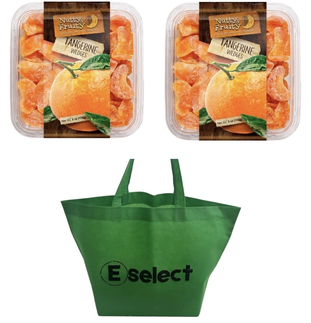 Nutty & Fruity Dried Tangerine Wedges - Tangy & Natural, 2 x 6 oz Packs | Vibrant Citrus Snack ...