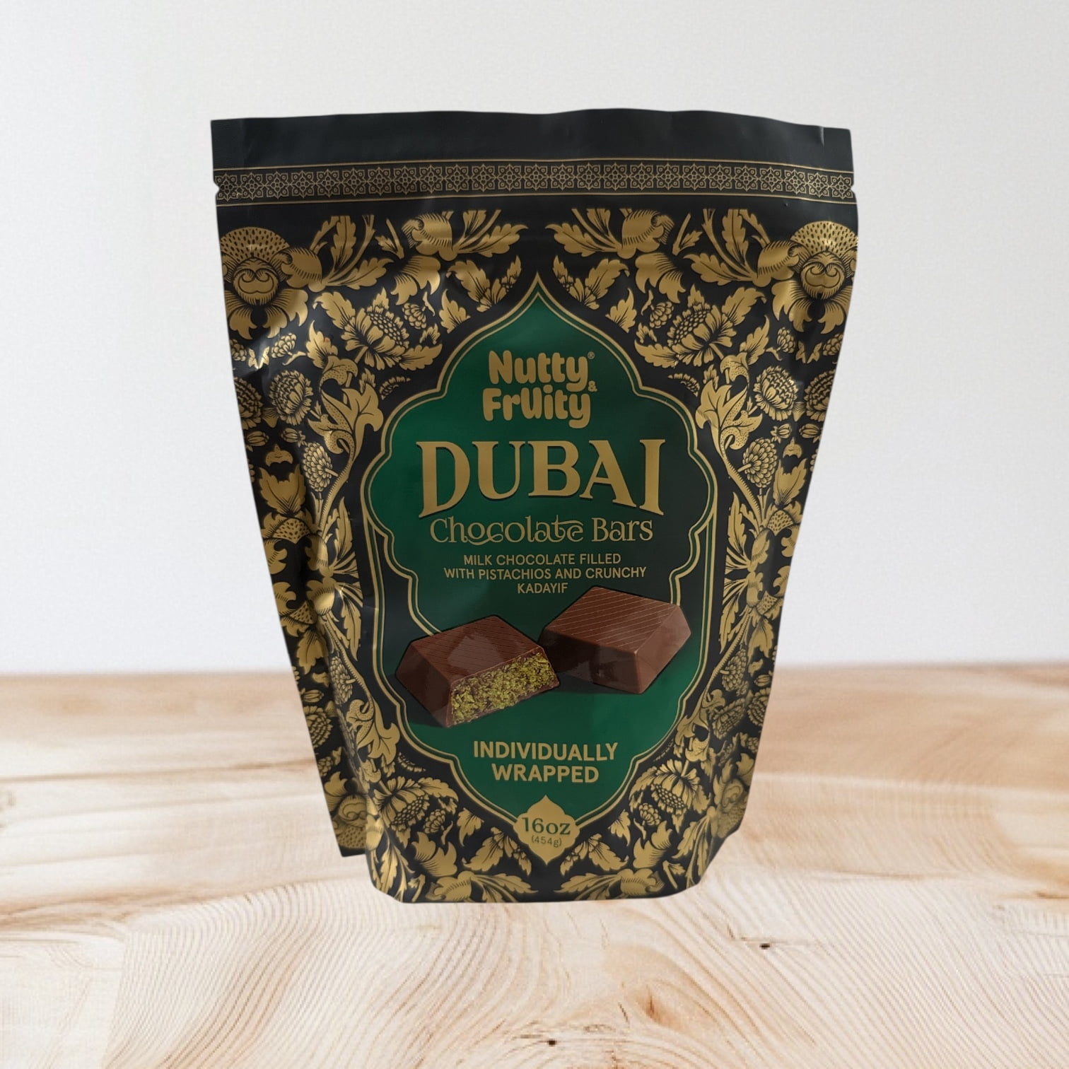 Nutty Fruity Dubai Chocolate Milk Chocolate with Pistachios and Kadayif ...