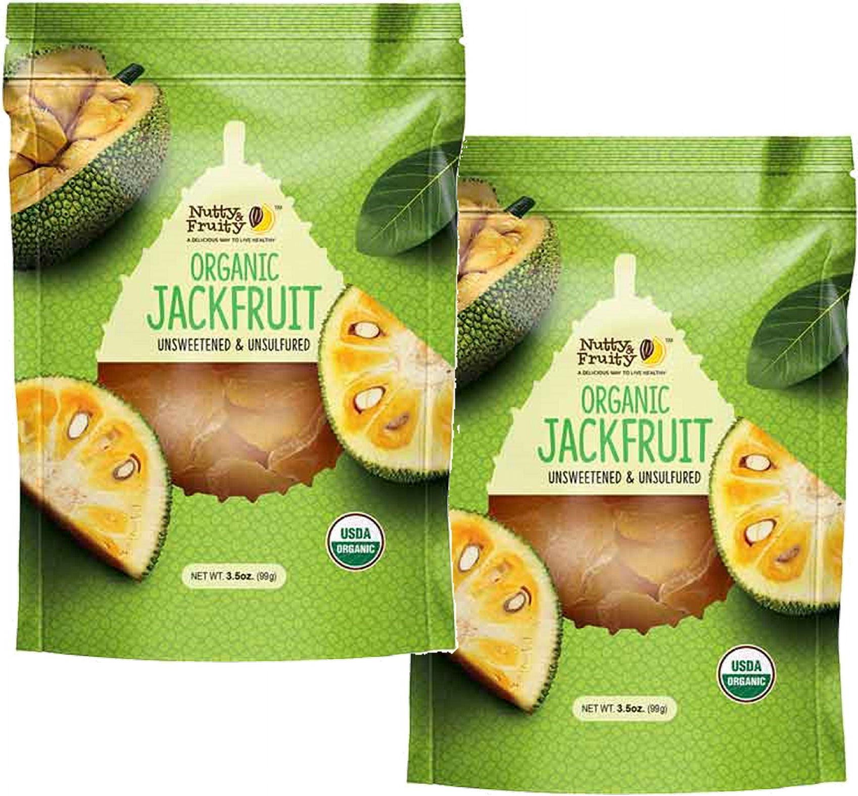Nutty & Fruity Dried Jackfruit, 2-Pack, 3.5 oz Pouches - Walmart.com