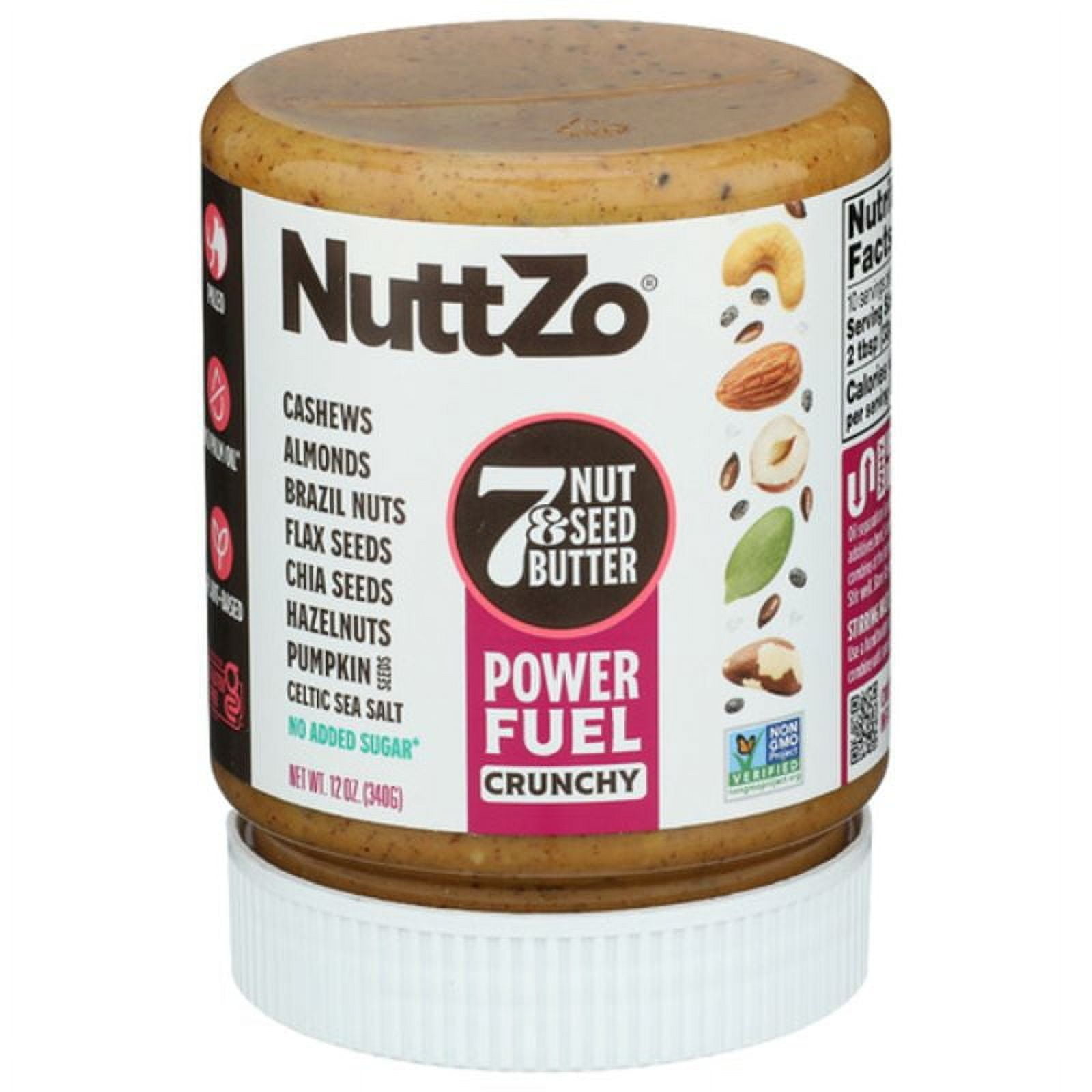 Nuttzo Power Fuel Crunchy Nut Butter 12 oz - Walmart.com