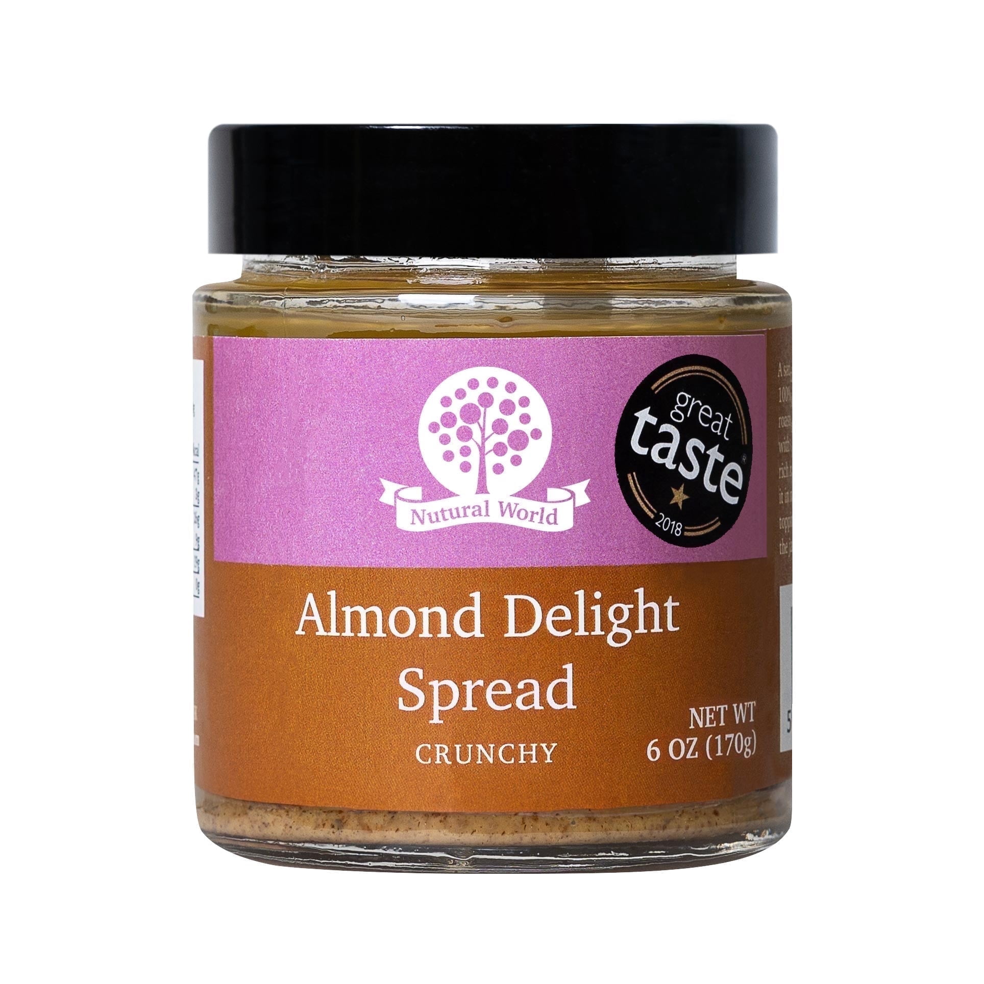 Nutural World - Crunchy Almond Delight Spread 6 oz (170g) - Great Taste ...